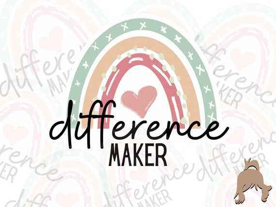 Difference Maker Sticker Teacher Sticker School Sticker | Etsy