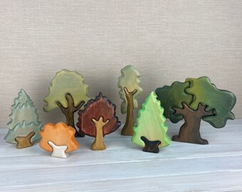 Wooden Tree Toy | Etsy