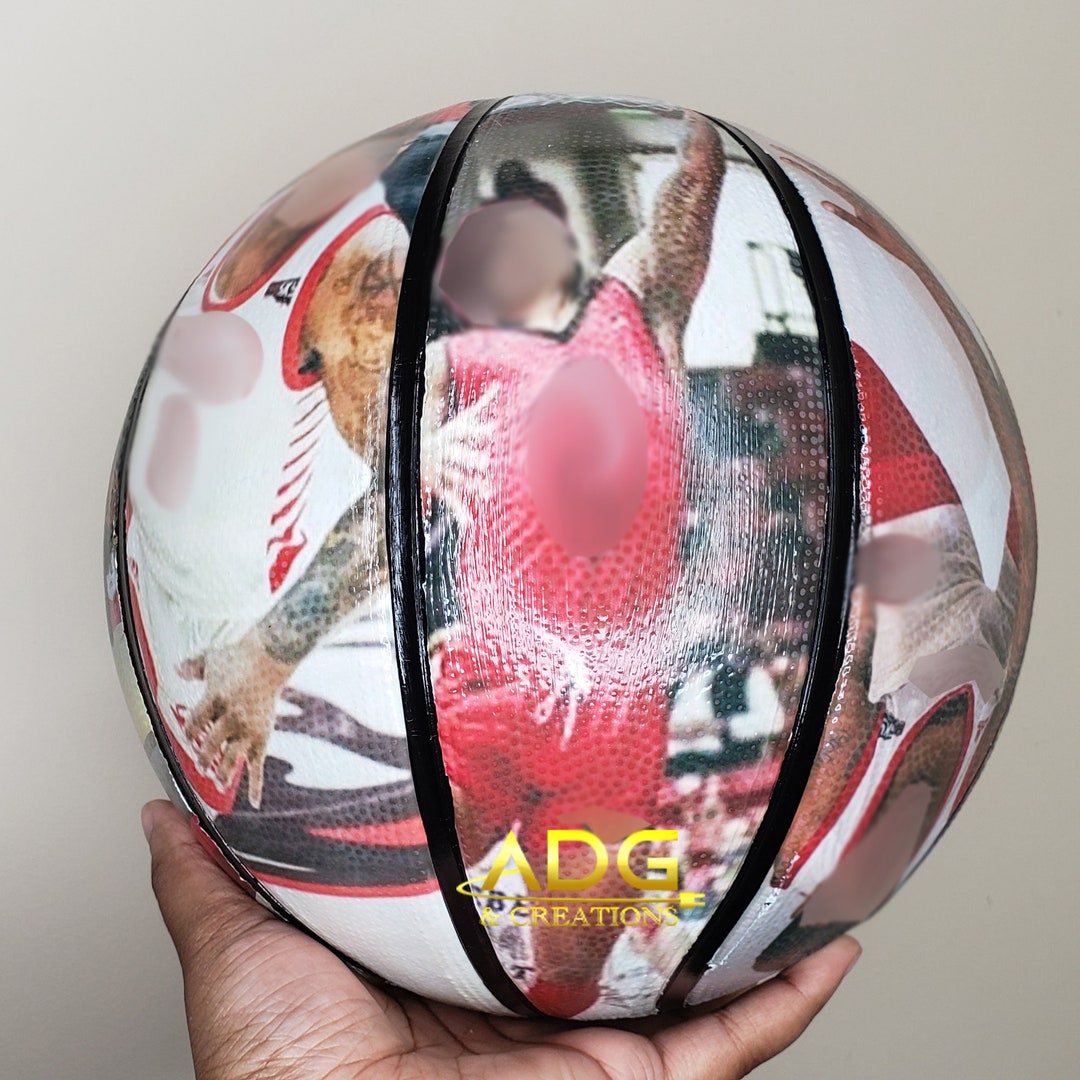 Personalize A Basketball With Image Wrap Print at Home Template ONLY ...