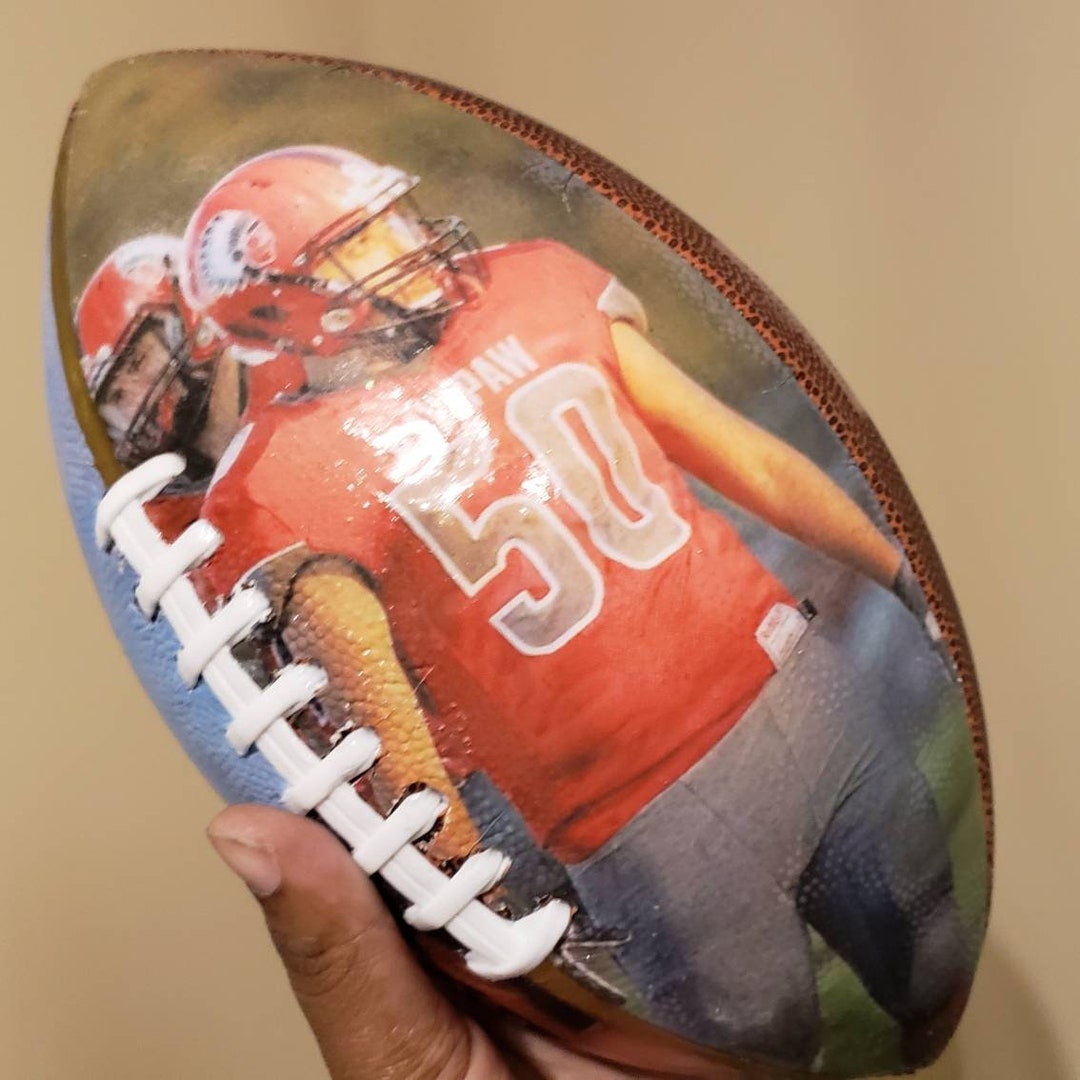 Custom Personalized Football With Photo Image Wrap - Etsy