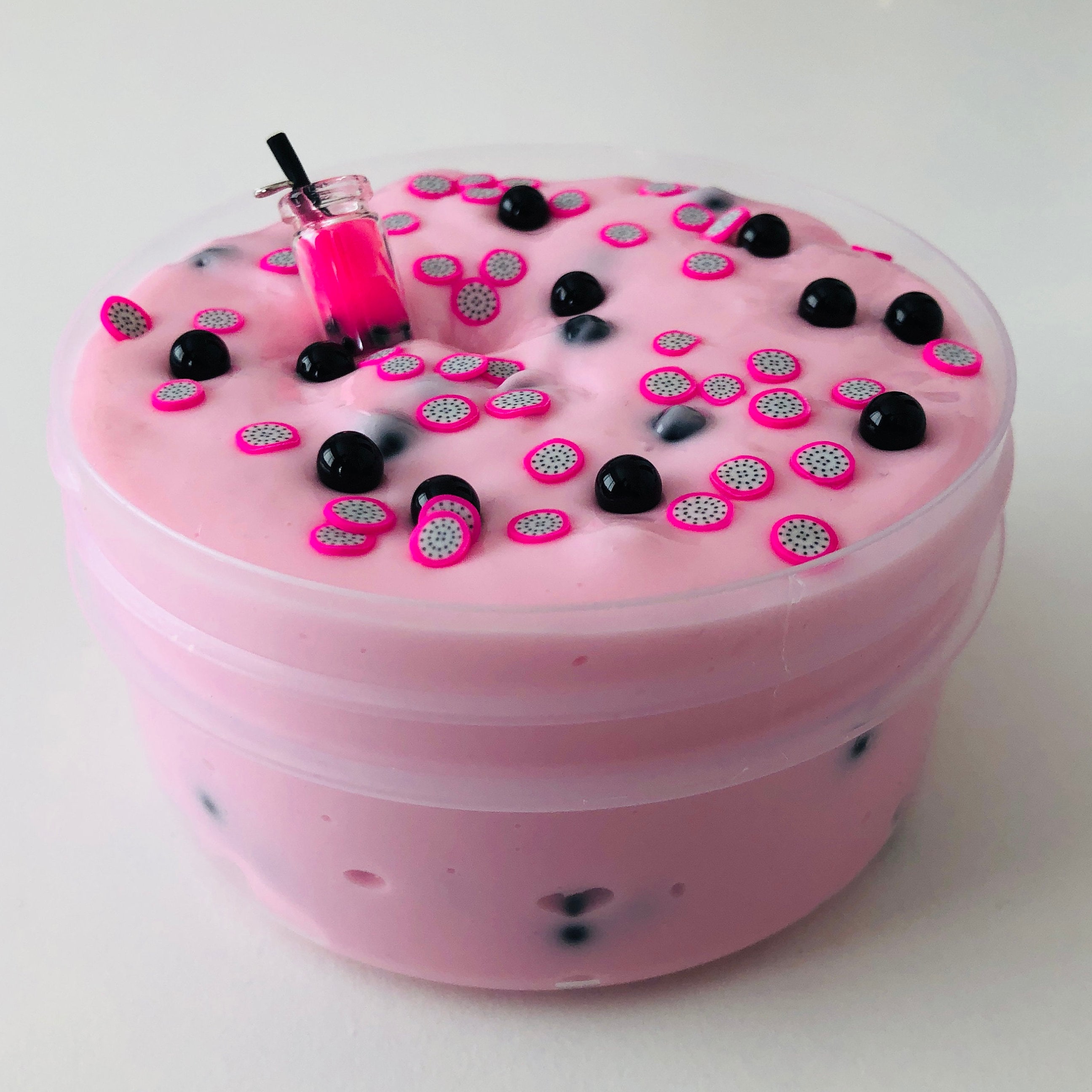 Dragon Fruit Boba Slime Thick Glossy Slime Australian - Etsy UK