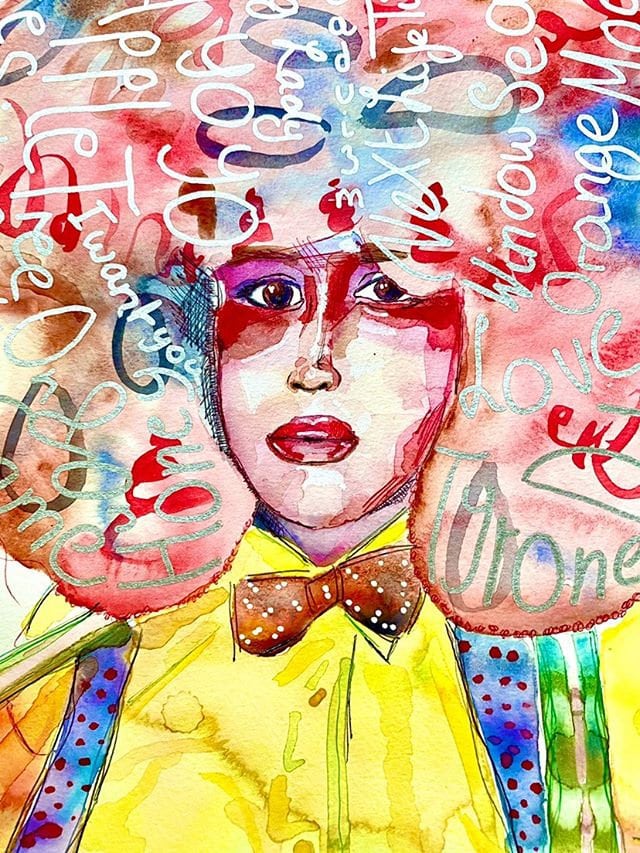 Erykah Badu Portrait Painting by Chloe - Etsy