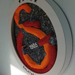 Galatasaray LED Illuminated Table, Wall Decor, Galatasaray Logo Design ...