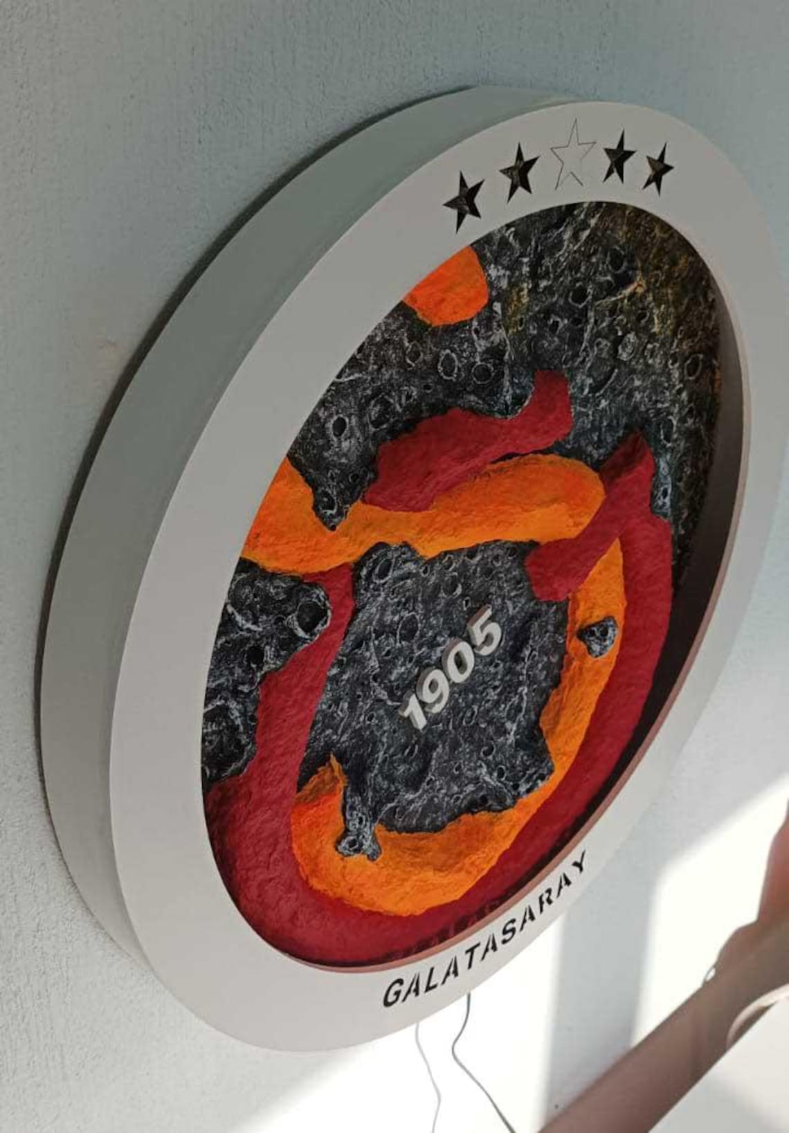 Galatasaray LED Illuminated Table, Wall Decor, Galatasaray Logo Design ...