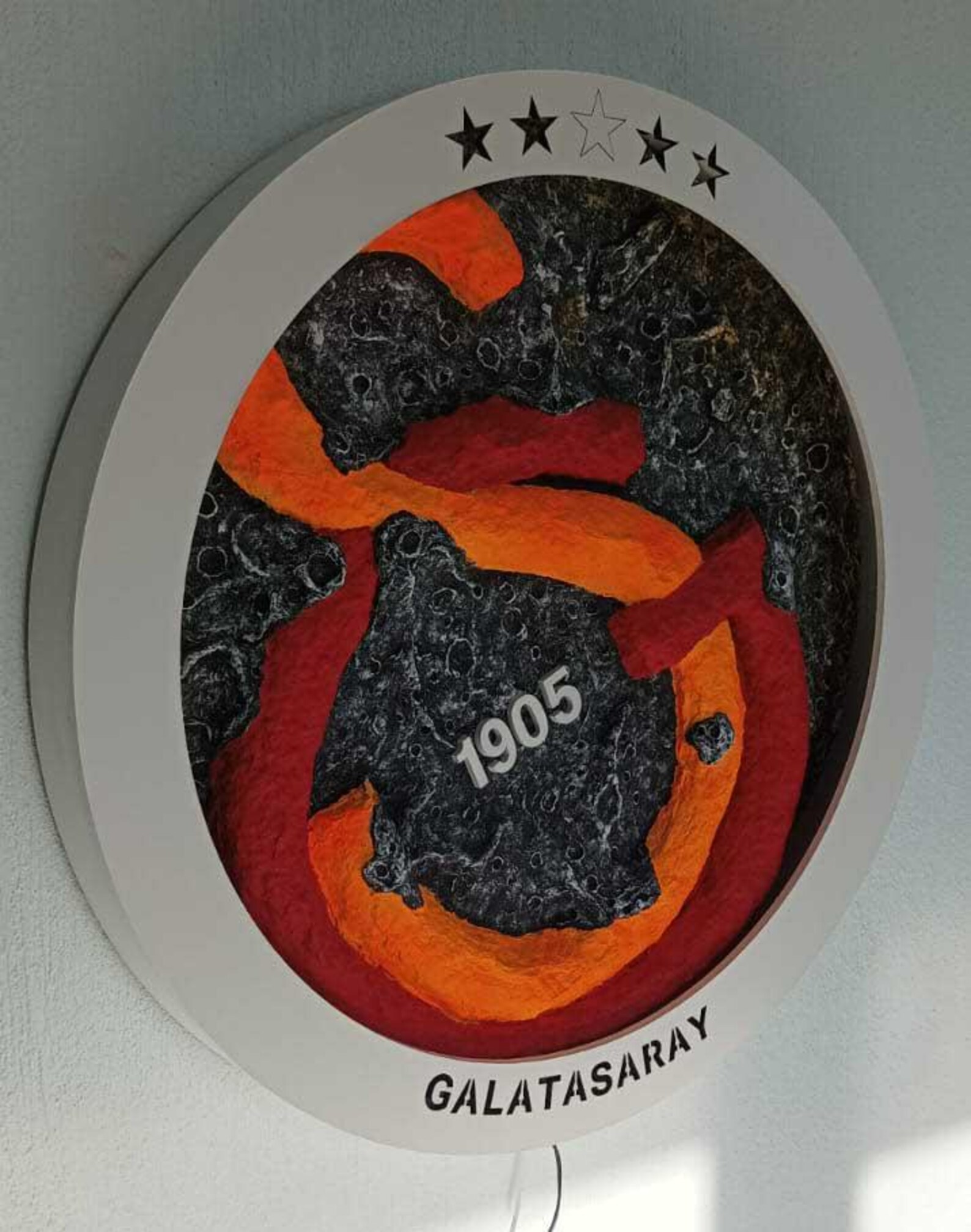 Galatasaray LED Illuminated Table, Wall Decor, Galatasaray Logo Design ...