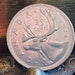 Caribou & Queen Elizabeth Canadian Authentic Coin Money for Jewelry and ...