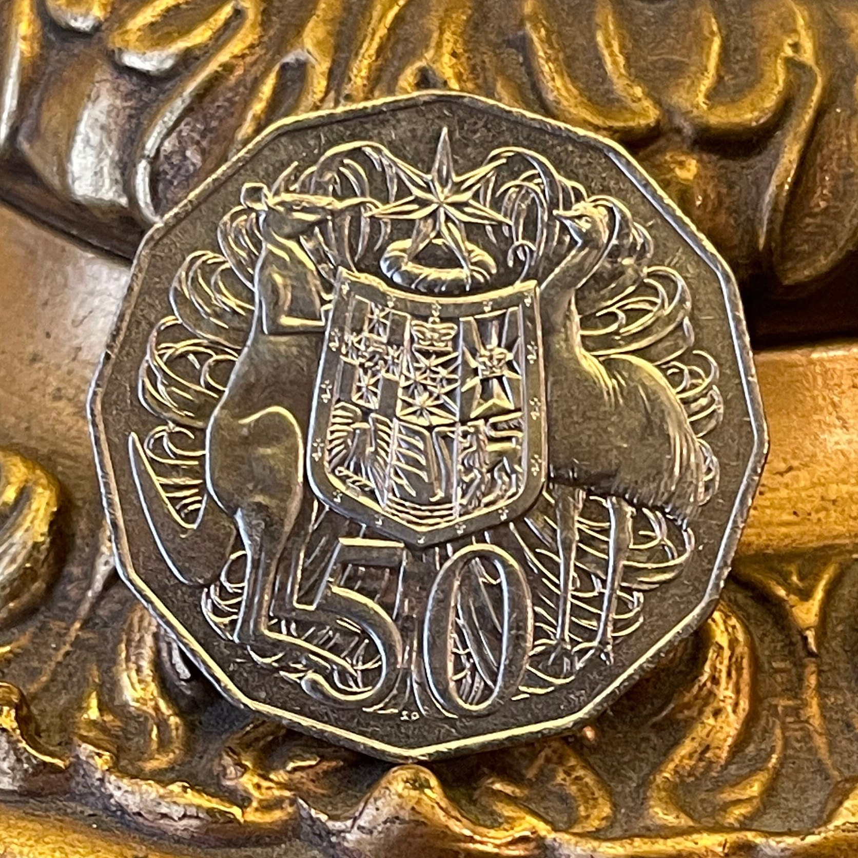 Kangaroo & Emu 50 Cents Australia Authentic Coin Money for - Etsy Australia