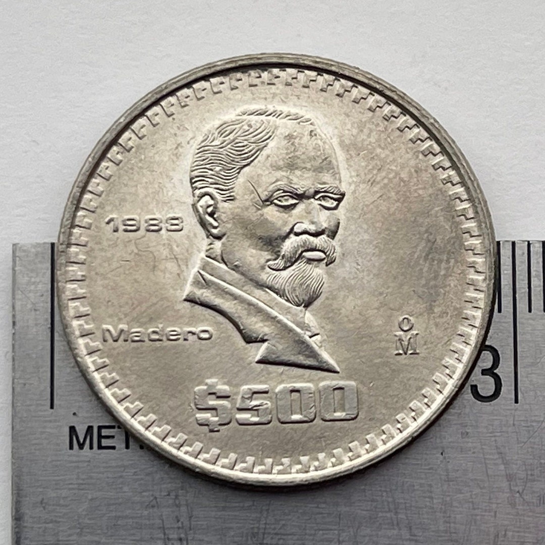 Francisco Madero (LARGE) & Eagle With Snake 500 Pesos Mexico Authentic ...
