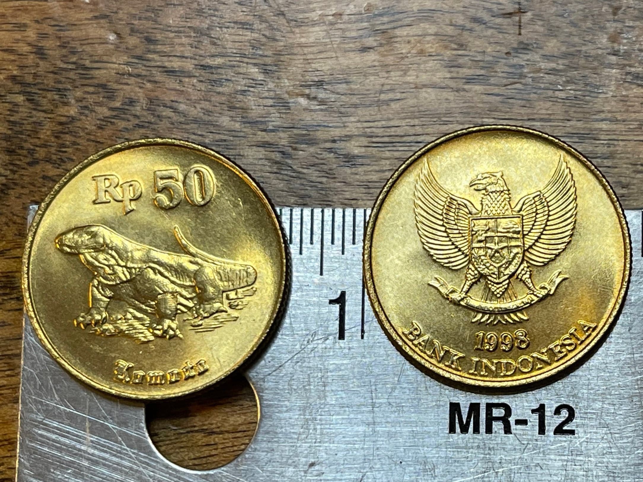 Komodo Dragon 50 Rupiah Indonesia Authentic Coin Money for - Etsy