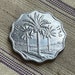 Date Palm Trees Iraq Coin: 5 Fils Scalloped Money, Jewelry Craft - Etsy