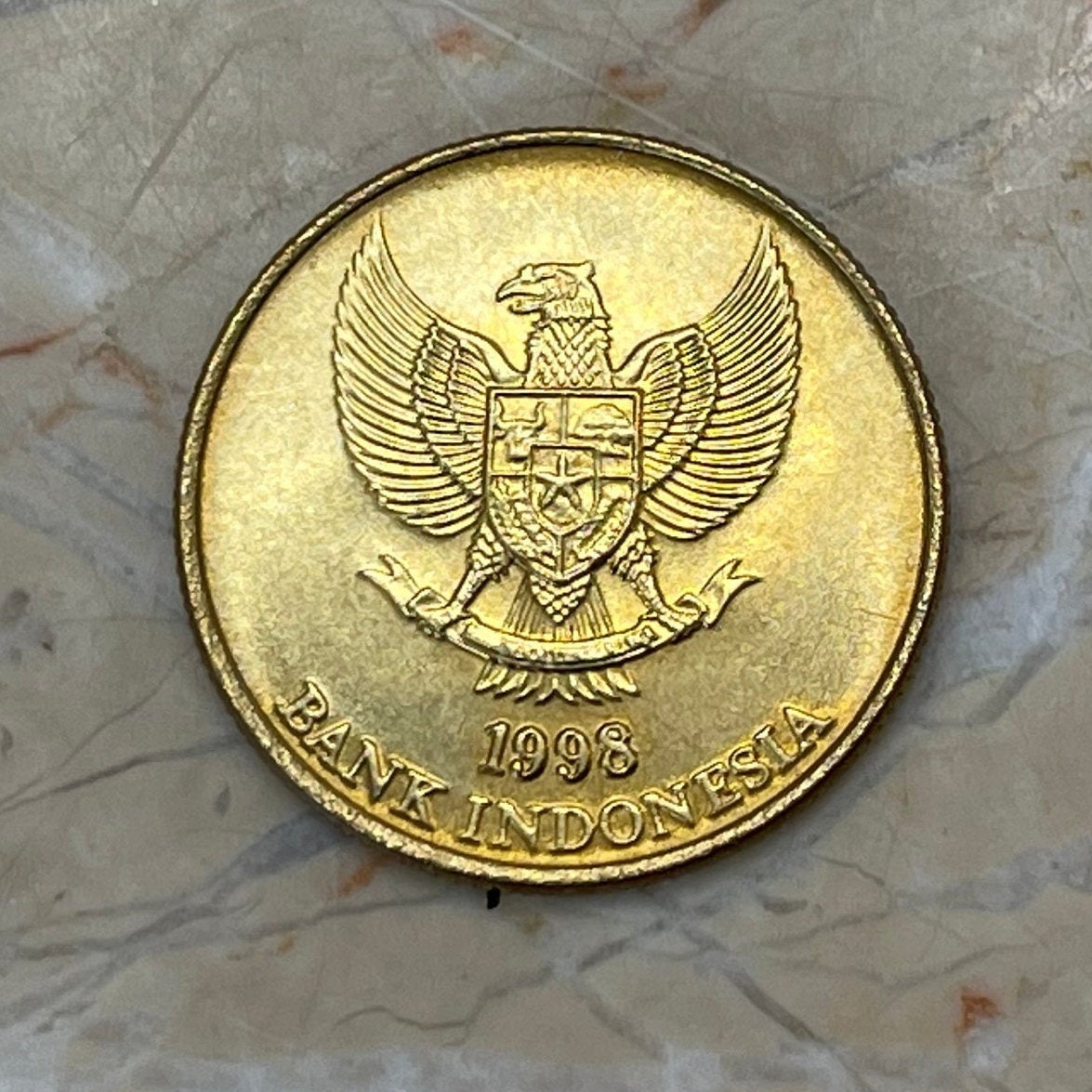 Komodo Dragon 50 Rupiah Indonesia Authentic Coin Money for Jewelry and ...