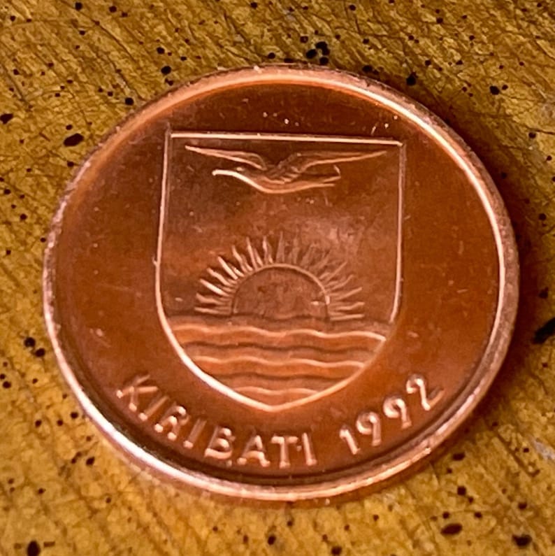 Frigate Bird Kiribati Authentic Coin Money Penny for Jewelry and Craft ...