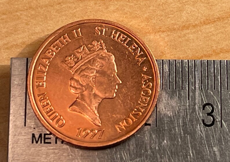 Tuna St Helena & Ascension Authentic Coin Money Penny for Jewelry and ...