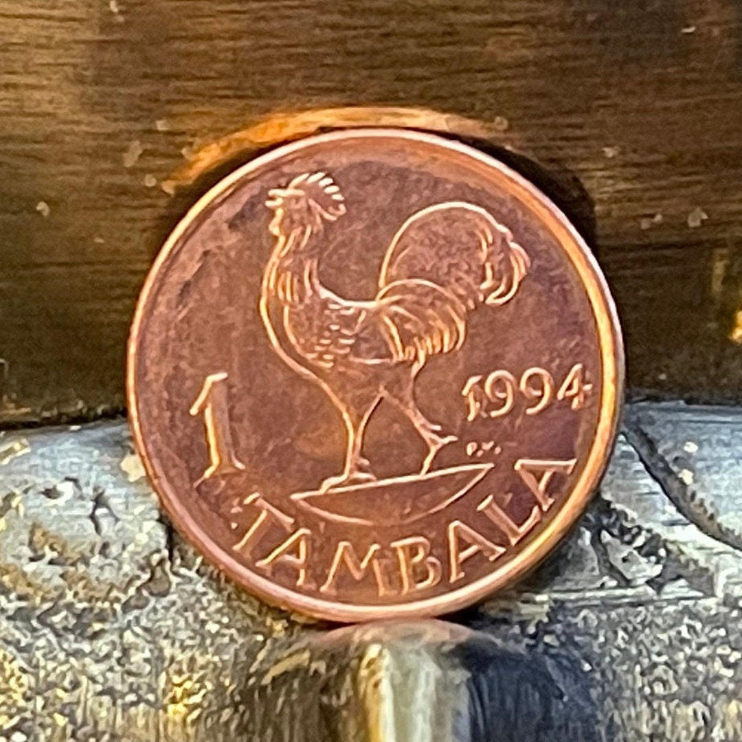 Malawi 1 Tambala Coin: Rooster, Hastings Kamuzu Banda, Jewelry Craft - Etsy