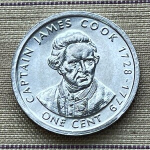 Captain James Cook Coin: 2003 Cook Islands Cent for Jewelry Making - Etsy