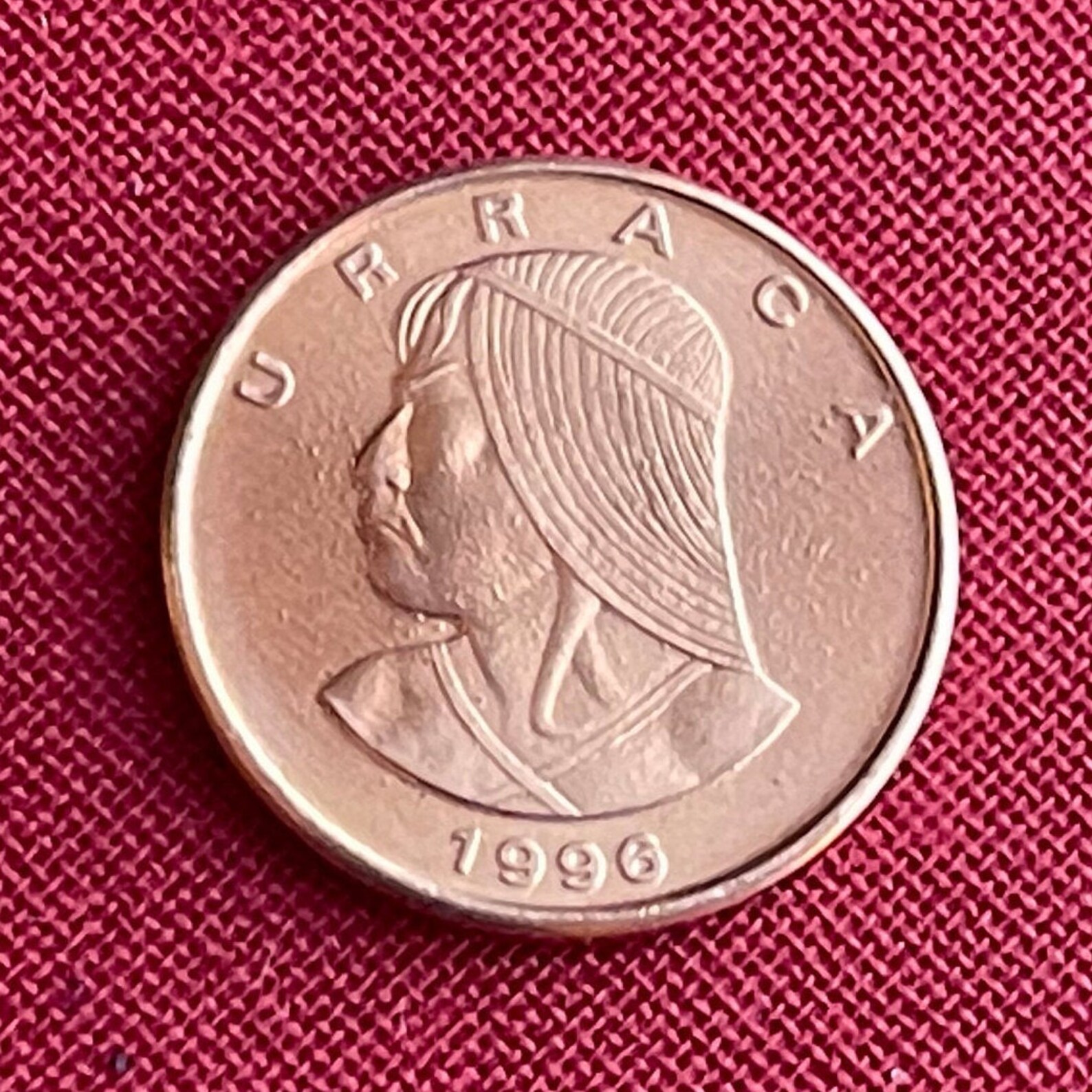 Chief Urracá 1 Centesimo Panama Authentic Coin Money for Jewelry and ...