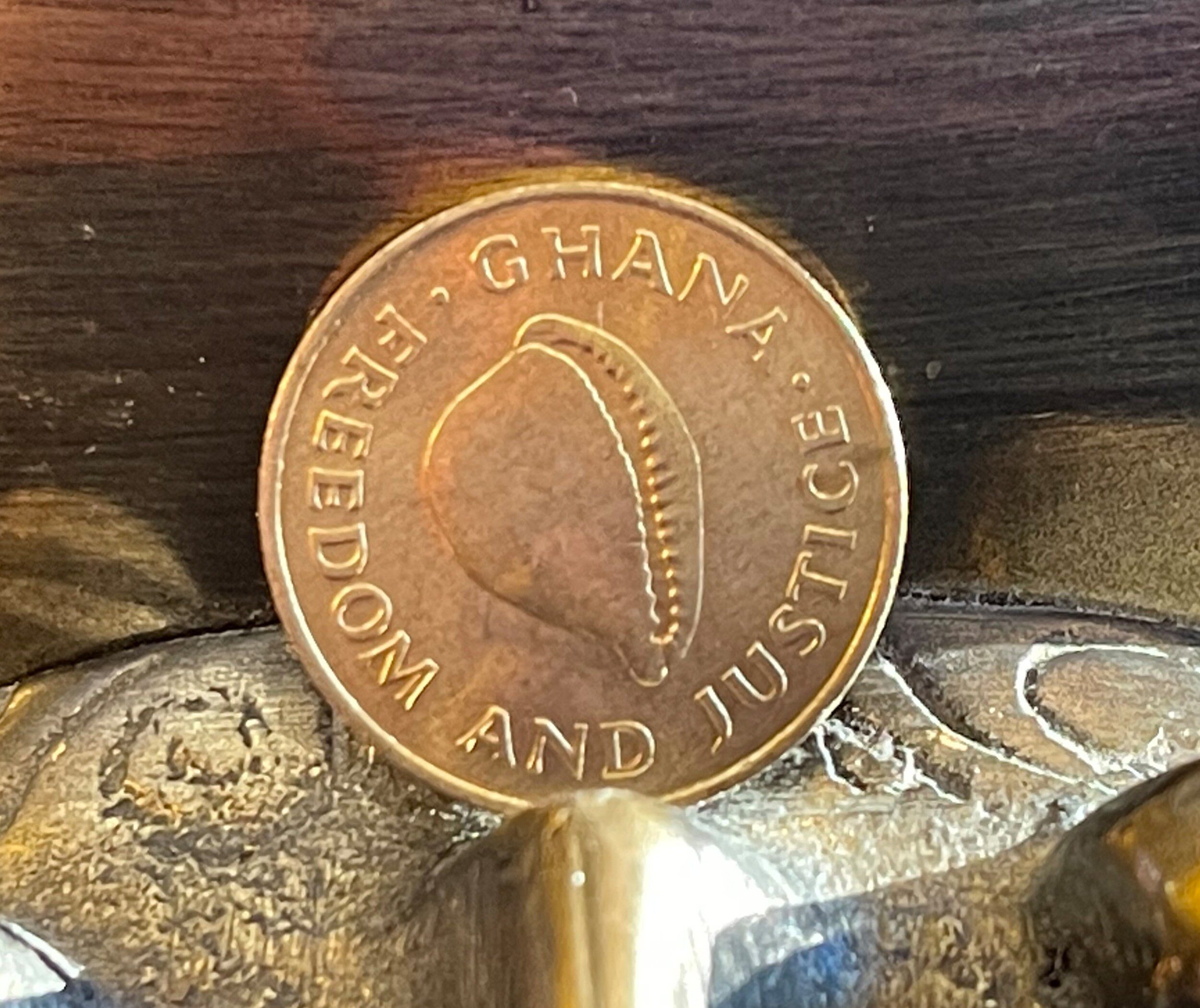Cowry Shell Freedom & Justice Ghana Authentic Coin Money Cedi - Etsy