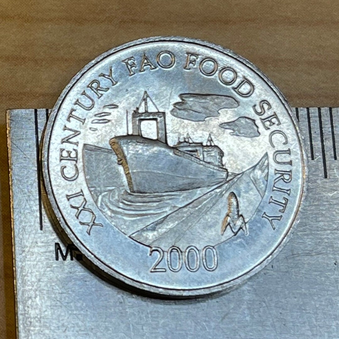 Panama Canal Ship Coin: 2000 FAO Food Security Centesimo - Etsy