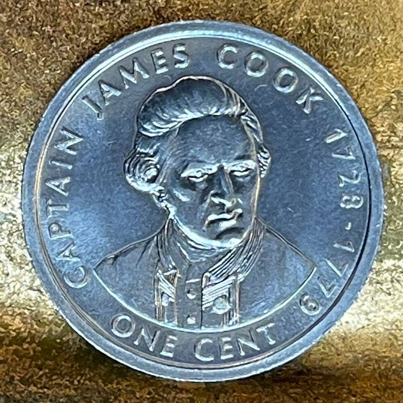 Captain James Cook Coin: 2003 Cook Islands Cent for Jewelry Making - Etsy