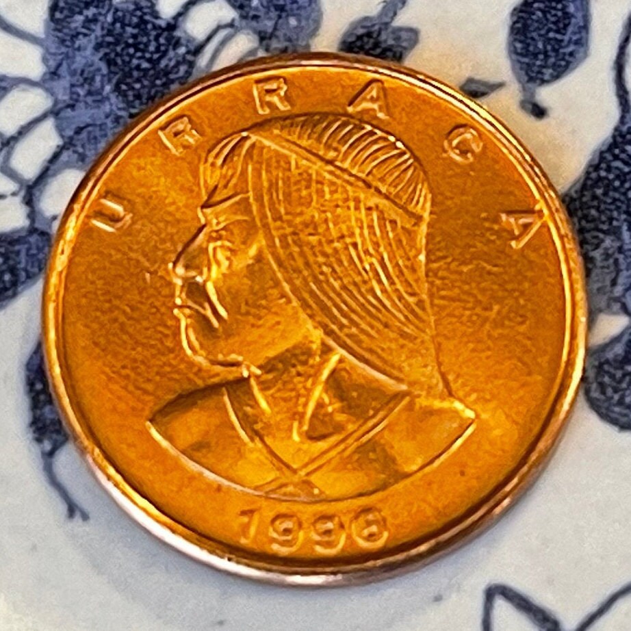 Chief Urracá 1 Centesimo Panama Authentic Coin Money for Jewelry and ...
