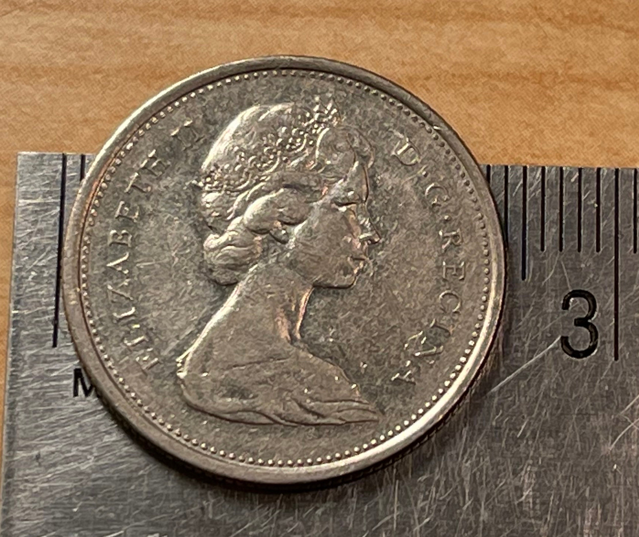 Caribou & Queen Elizabeth Canadian Authentic Coin Money for | Etsy