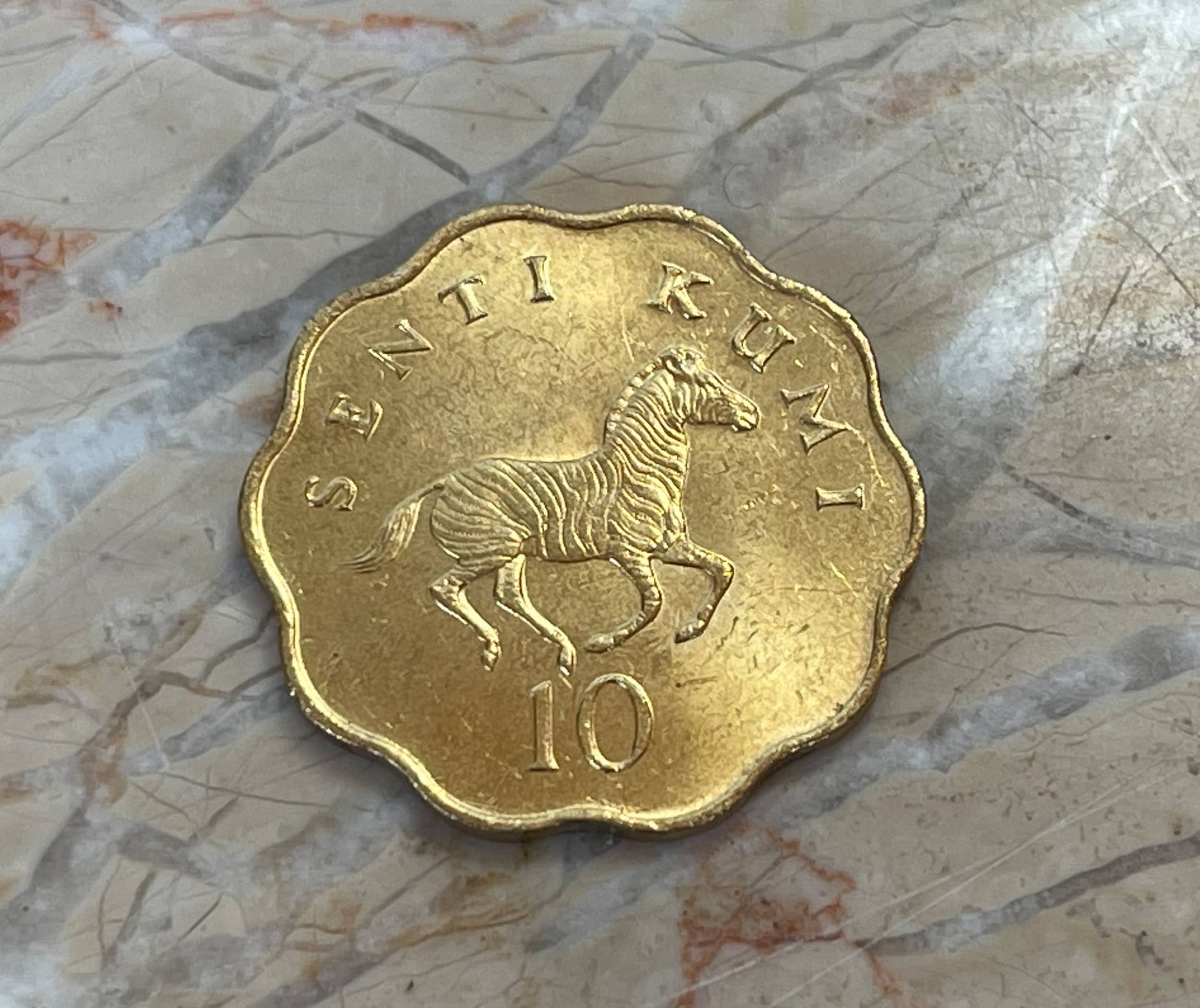 Zebra & Julius Nyerere Tanzanian Authentic 10 Senti Coin Money - Etsy