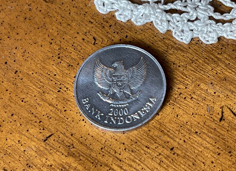 Garuda & Cockatoo Indonesian Authentic Coin Money Rupiah for Jewelry ...