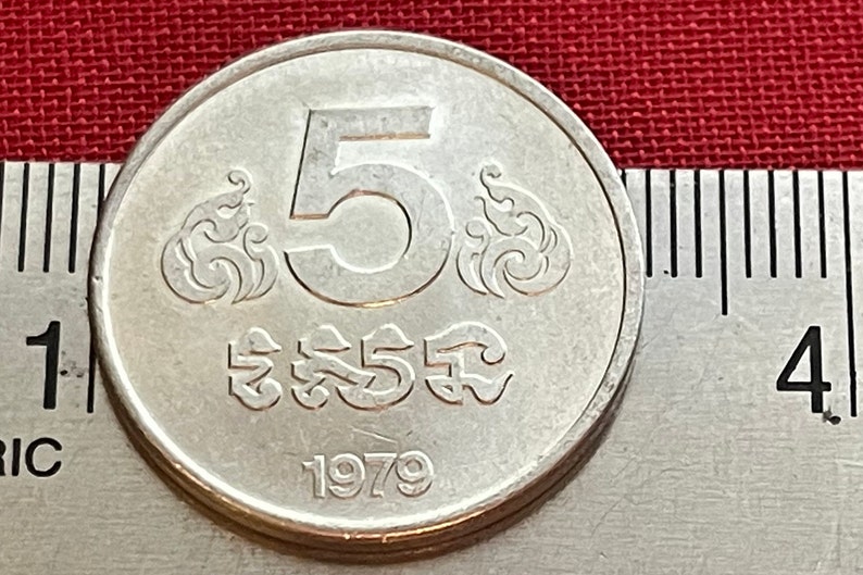 Angkor Wat 5 Sen Cambodia Authentic Coin Money for Jewelry and - Etsy