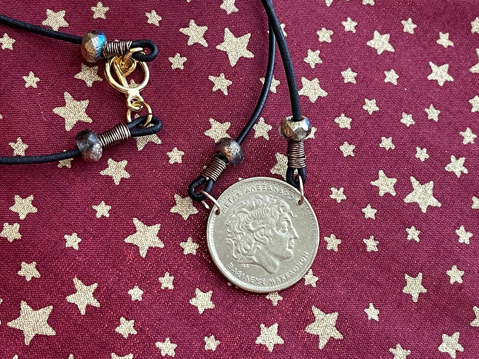 Custom coin pendant necklace made to order or kit choose | Etsy