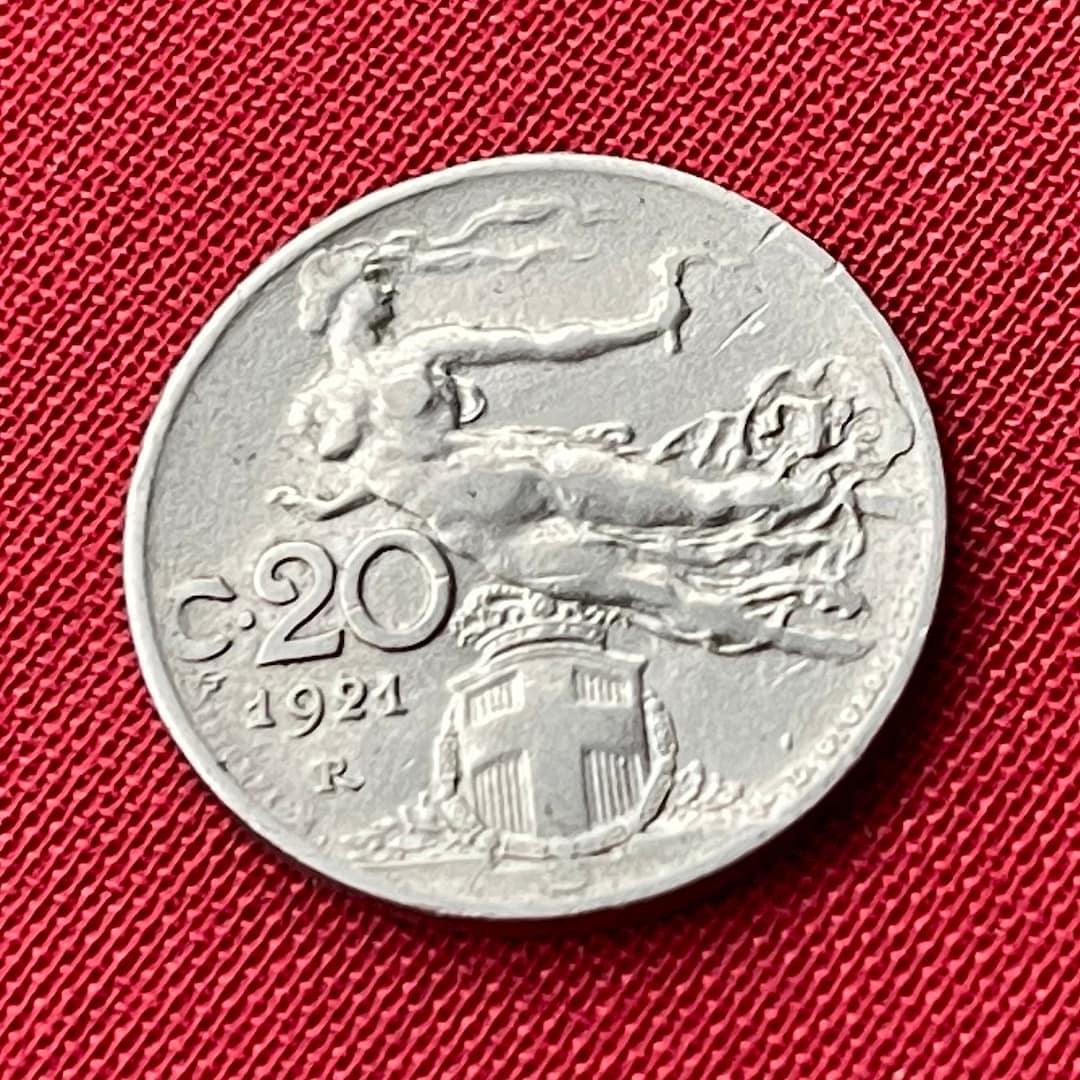 Italy 20 Centesimi Coin: "libertà Librata" Nickel Coin for Jewelry - Etsy