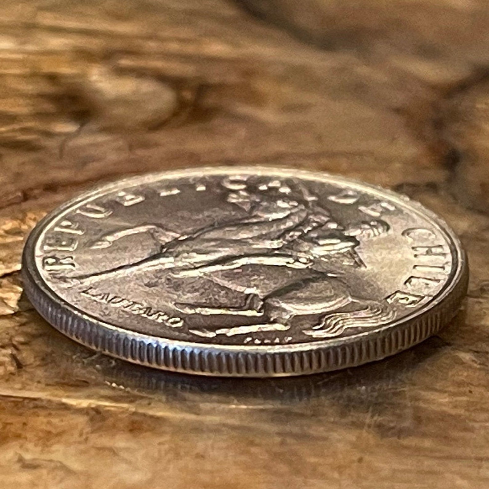 Lautaro 5 Escudos Chile Authentic Coin Money for Jewelry and | Etsy