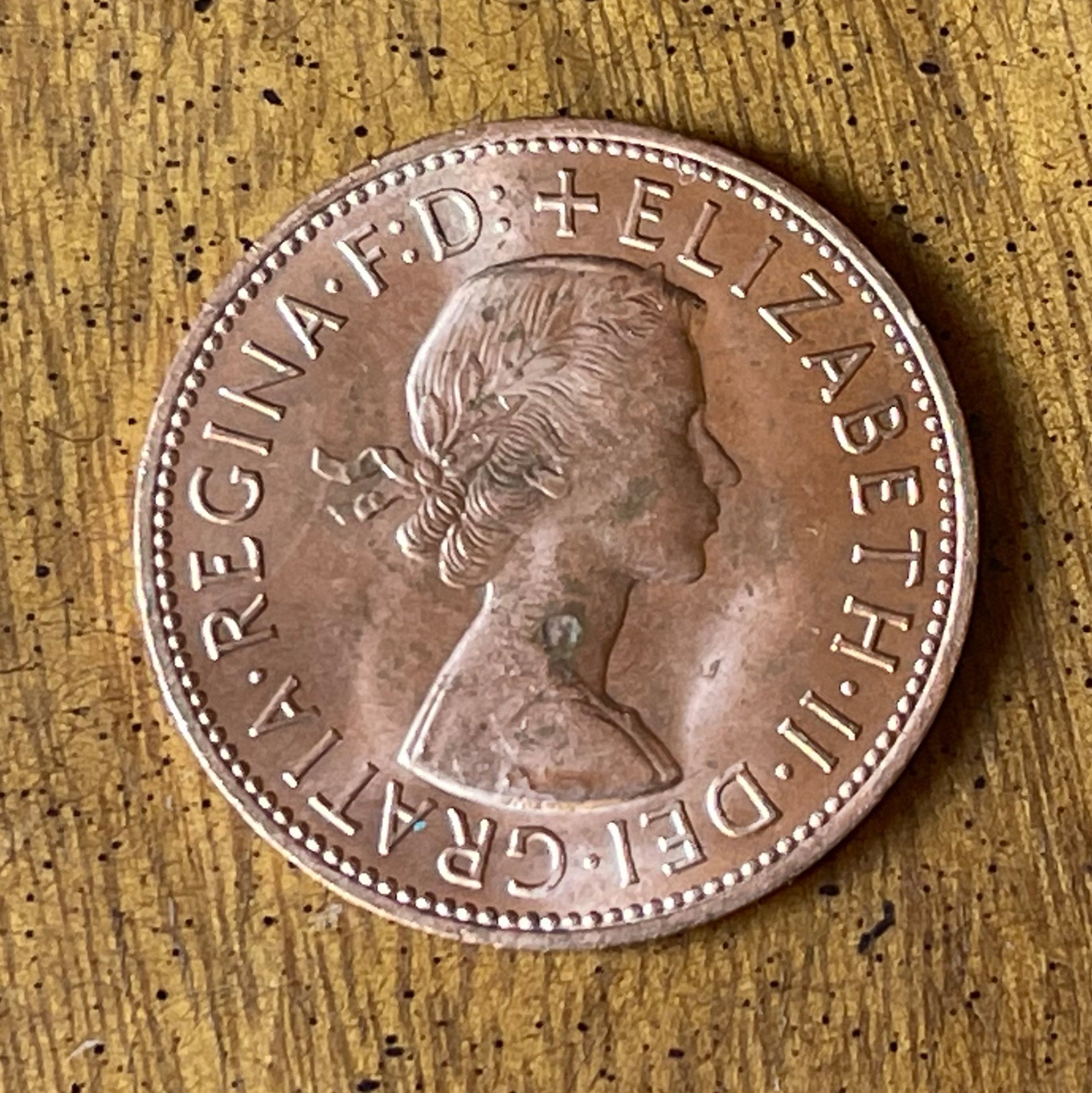 Queen Elizabeth II & Britannia Great Britain 1 Penny Authentic - Etsy UK