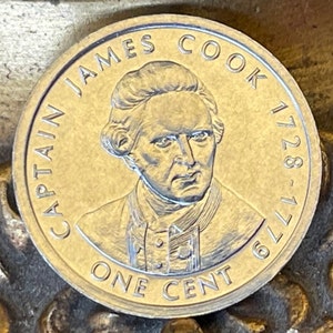 Captain James Cook Coin: 2003 Cook Islands Cent for Jewelry Making - Etsy
