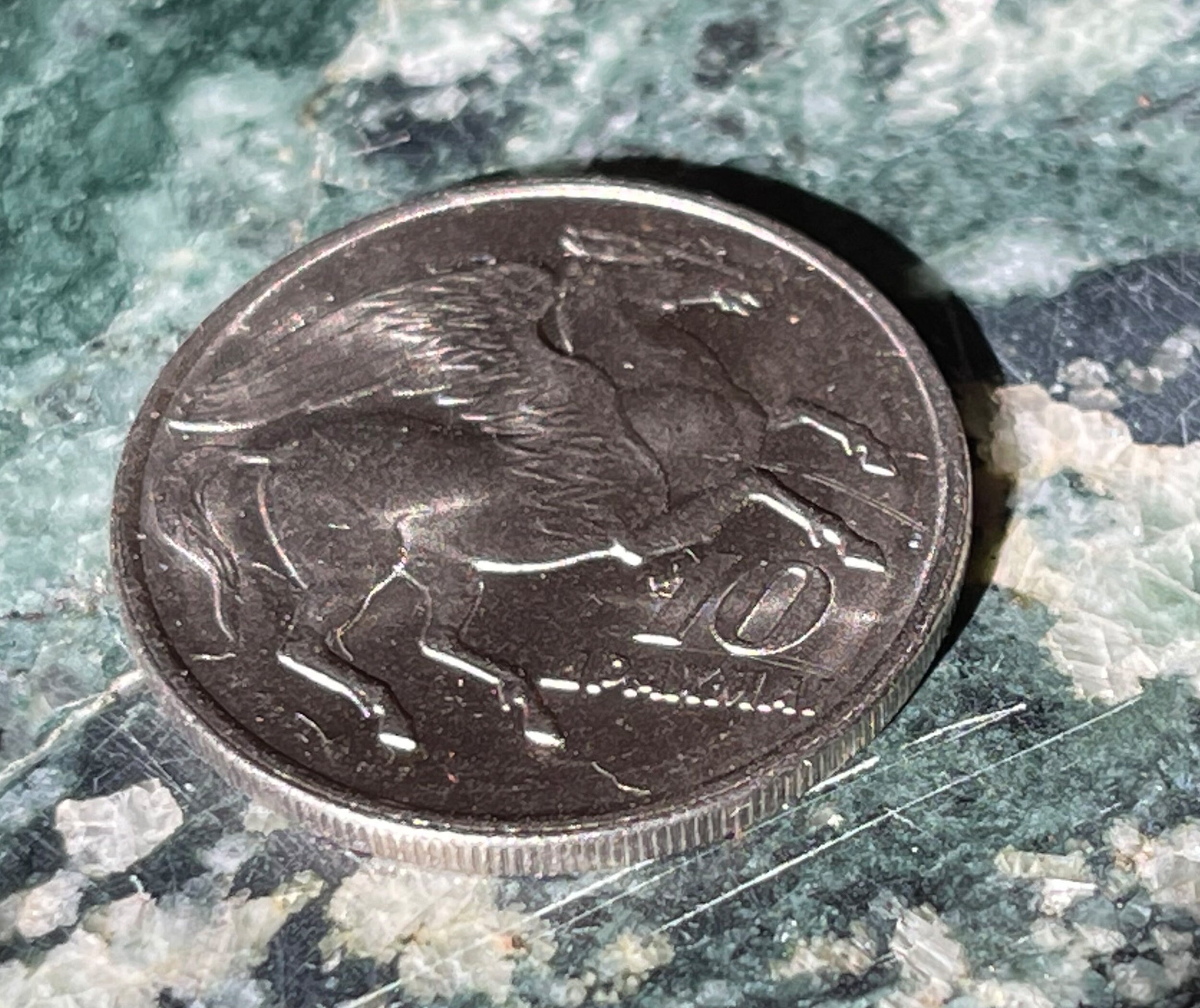 Phoenix & Pegasus Greek Coin Money Authentic 10 Drachmai for Jewelry ...