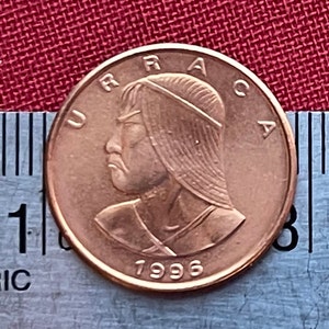 Chief Urracá 1 Centesimo Panama Authentic Coin Money for Jewelry and ...