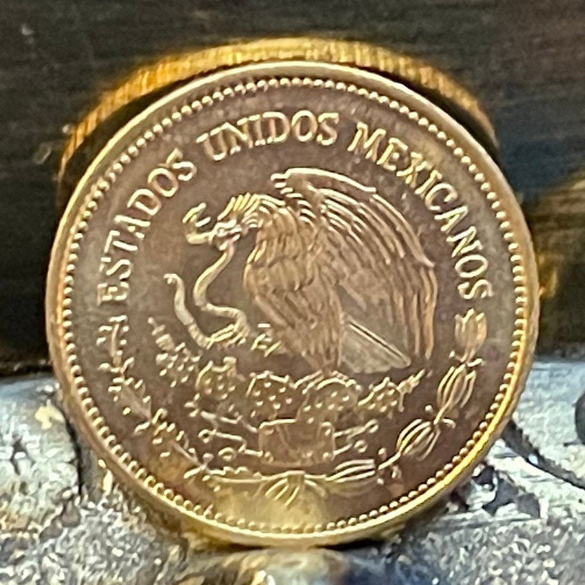 Mexico 20 Centavos Coin: Olmec Head & Eagle, Craft Jewelry (20mm) - Etsy