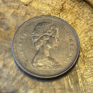 Caribou & Queen Elizabeth Canadian Authentic Coin Money for Jewelry and ...