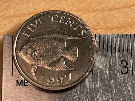 Angelfish & Queen Elizabeth Bermuda Authentic Coin Money for - Etsy