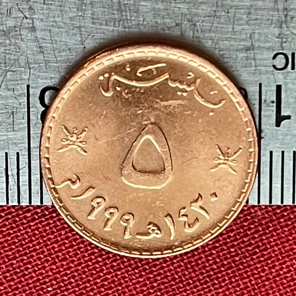 Crossed Swords 5 Baisa Muscat and Oman Authentic Coin Money | Etsy