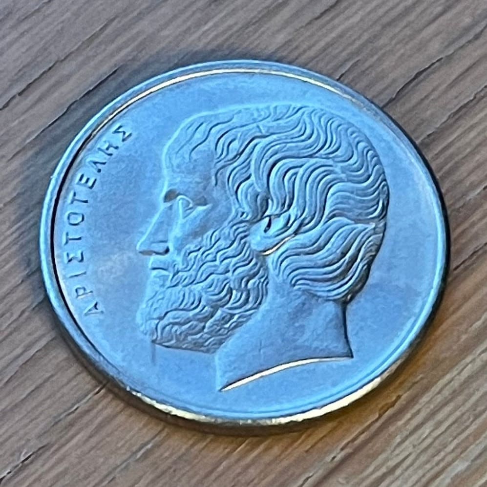 Aristotle 5 Drachmai Greece Authentic Coin Money for Jewelry - Etsy