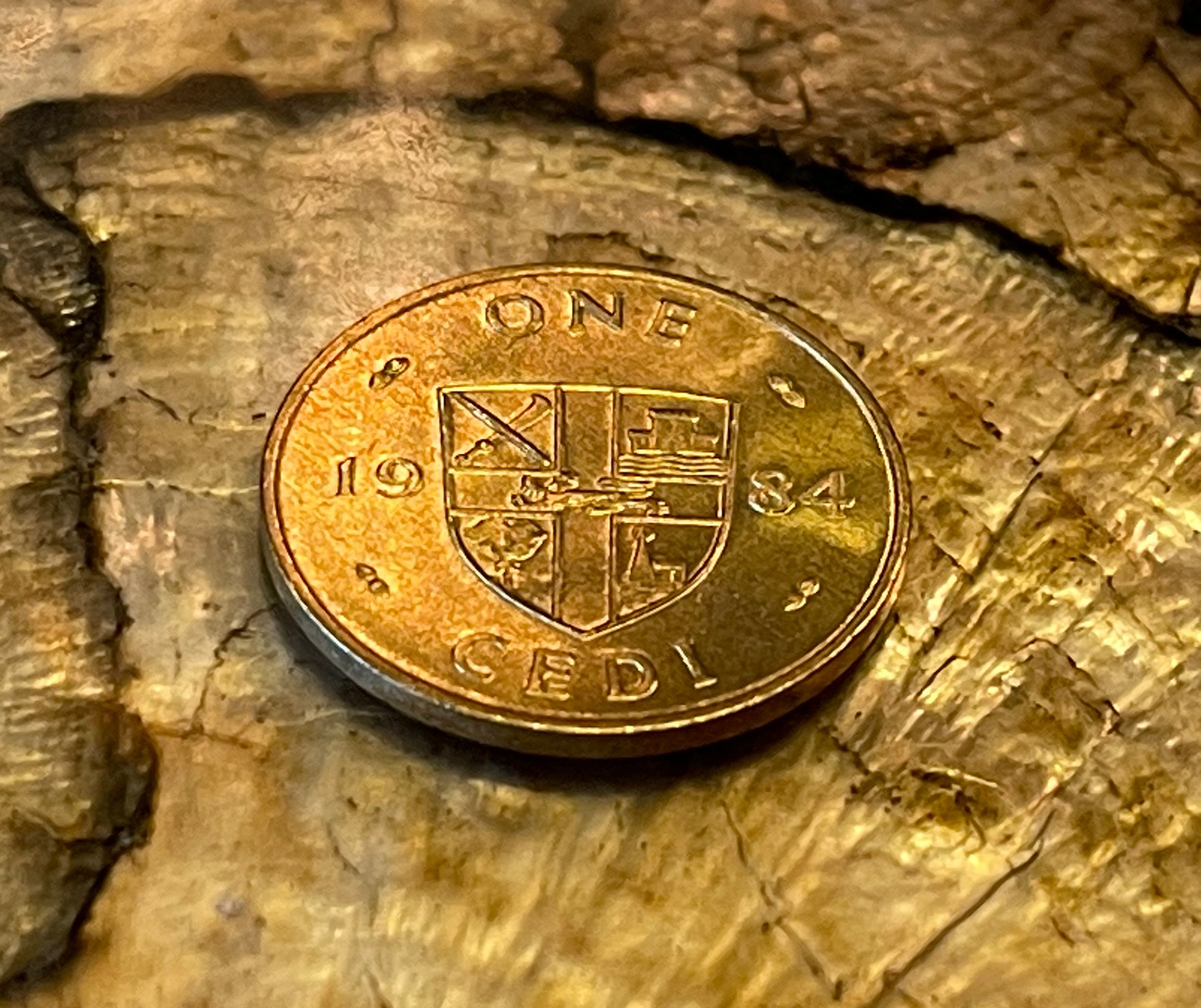 Cowry Shell Freedom & Justice Ghana Authentic Coin Money Cedi - Etsy