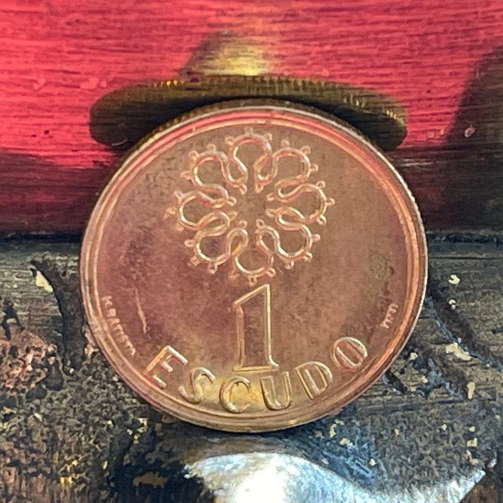 Stained Glass Window 1 Escudo Portugal Authentic Coin Money - Etsy