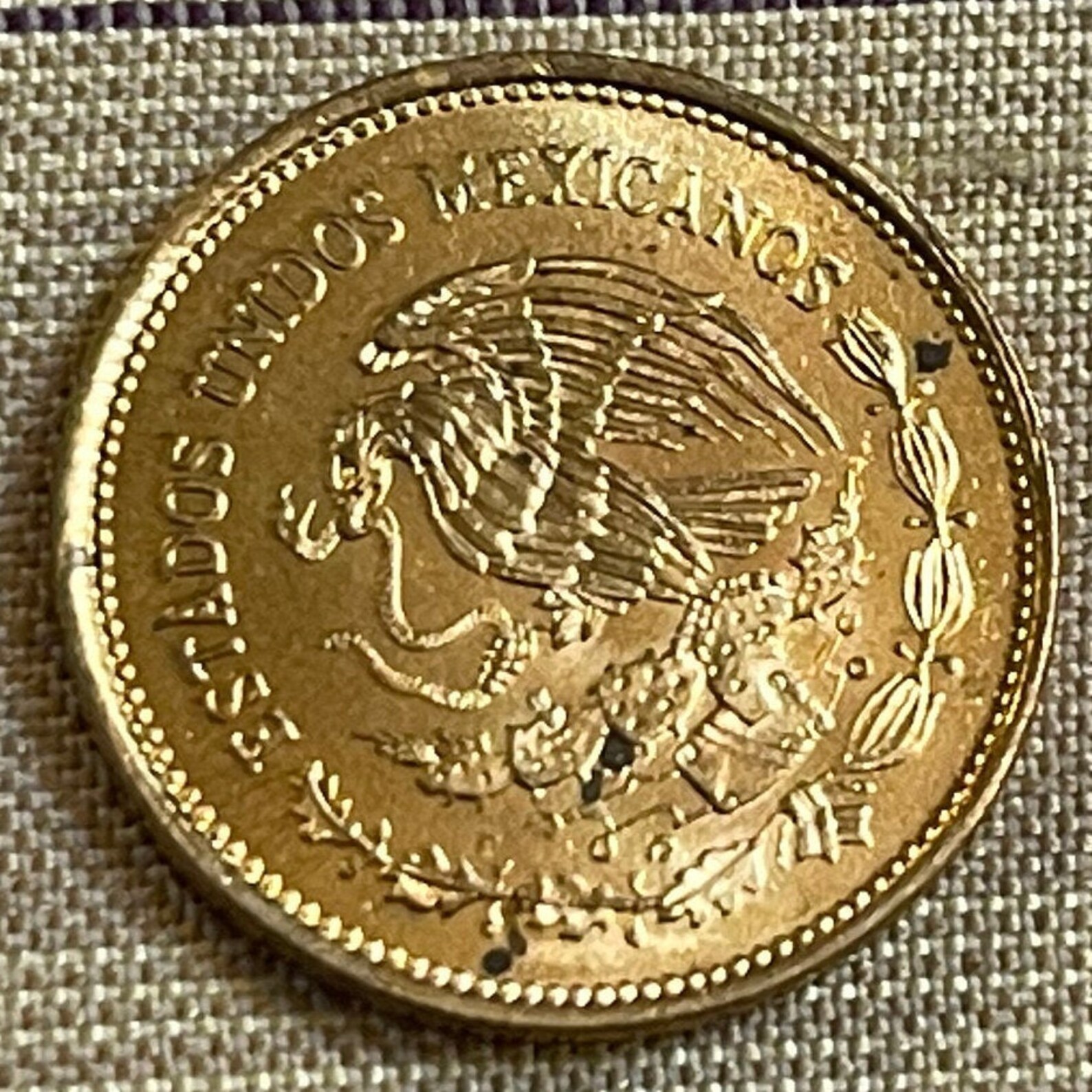 Mexico 20 Centavos Coin: Olmec Head & Eagle, Craft Jewelry (20mm) - Etsy