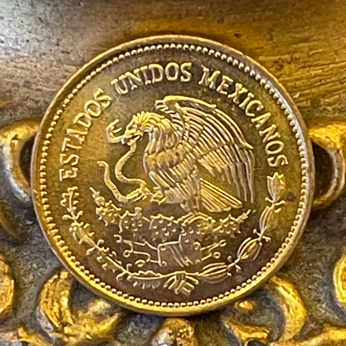 Mexico 20 Centavos Coin: Olmec Head & Eagle, Craft Jewelry (20mm) - Etsy
