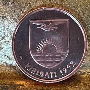 Frigate Bird Kiribati Authentic Coin Money Penny for Jewelry and Craft ...