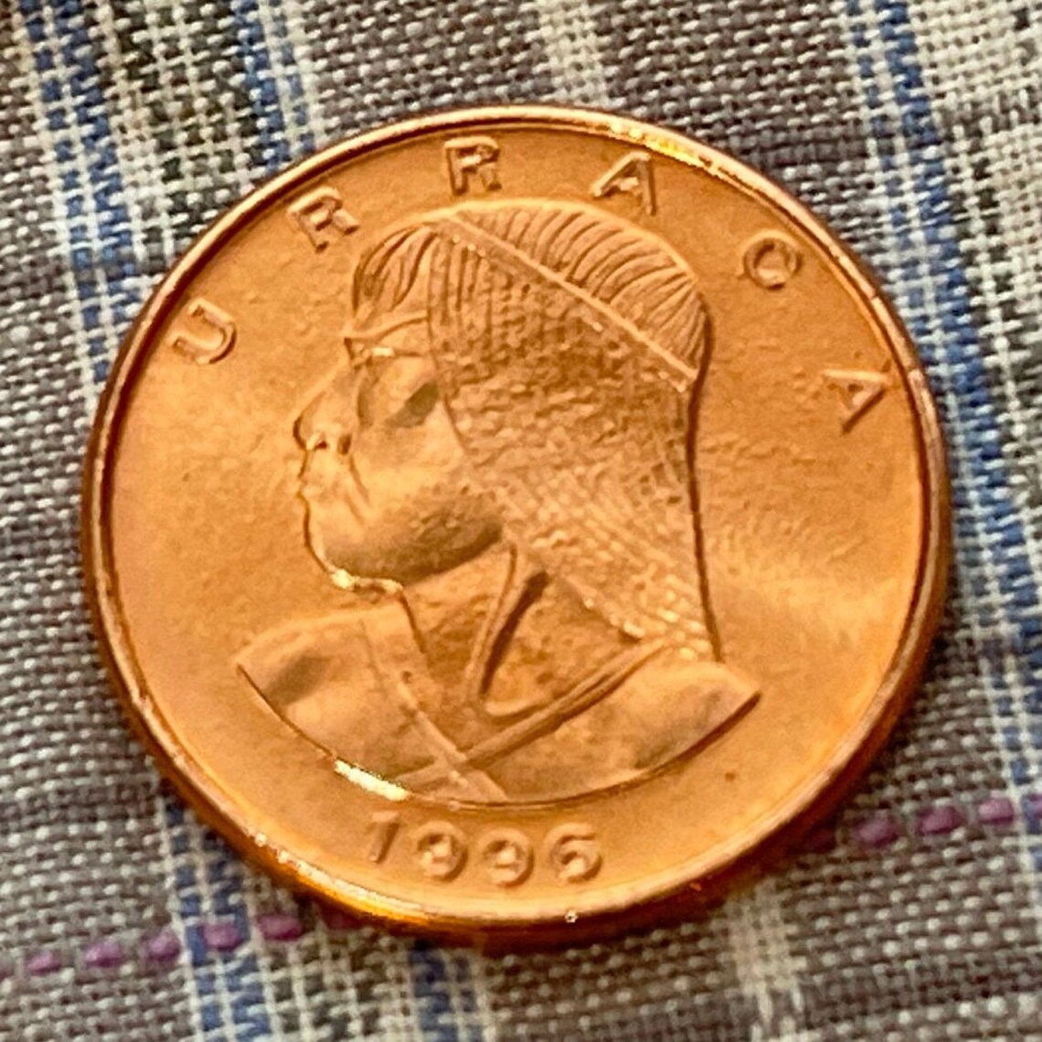Chief Urracá 1 Centesimo Panama Authentic Coin Money for Jewelry and ...