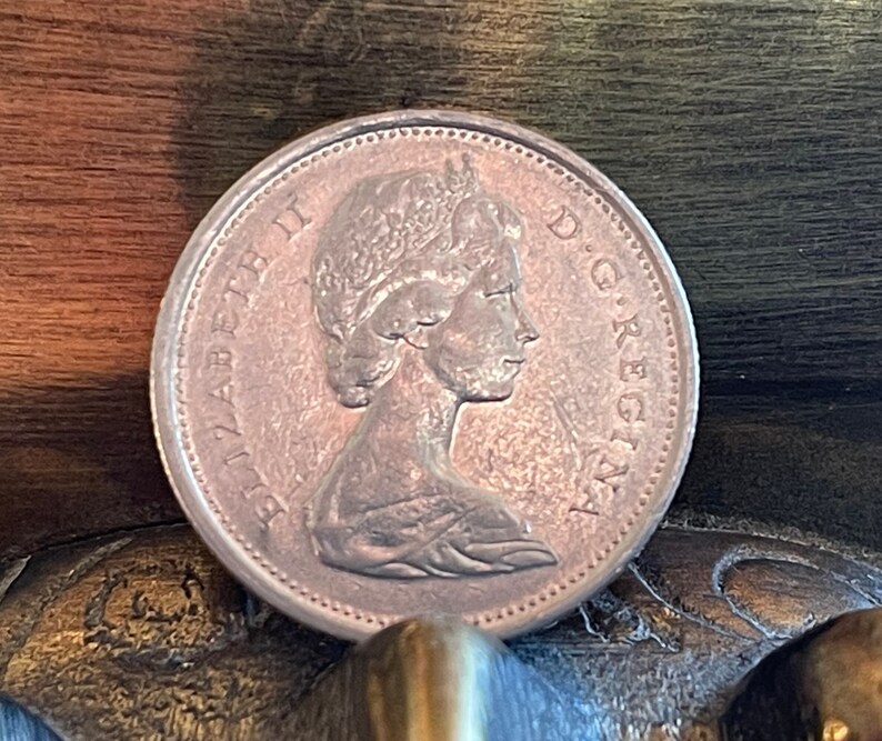 Caribou & Queen Elizabeth Canadian Authentic Coin Money for | Etsy