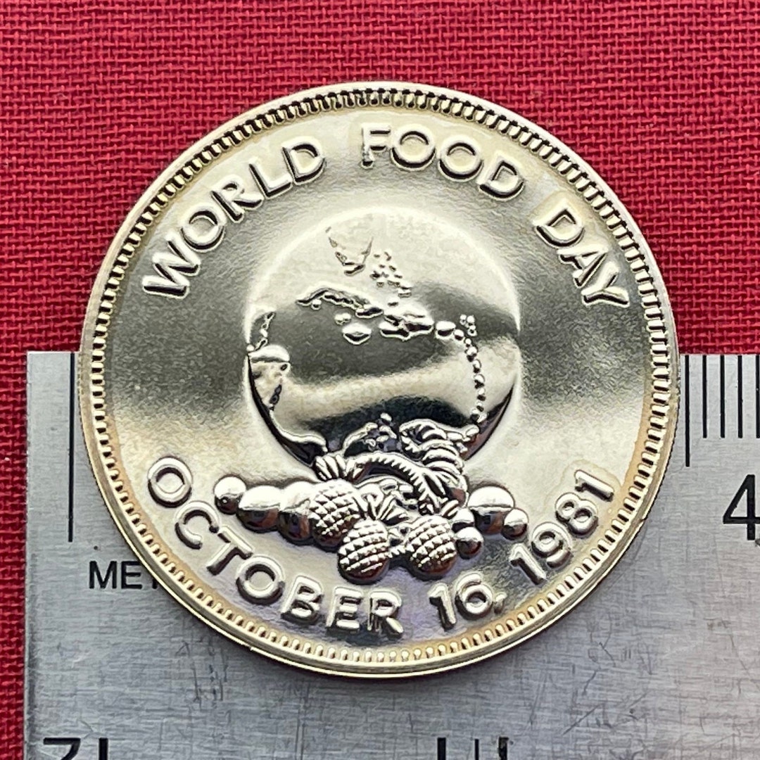 Jamaica 1981 One Dollar Coin: World Food Day Pineapple Design - Etsy
