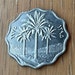 Date Palm Trees Iraq Coin: 5 Fils Scalloped Money, Jewelry Craft - Etsy