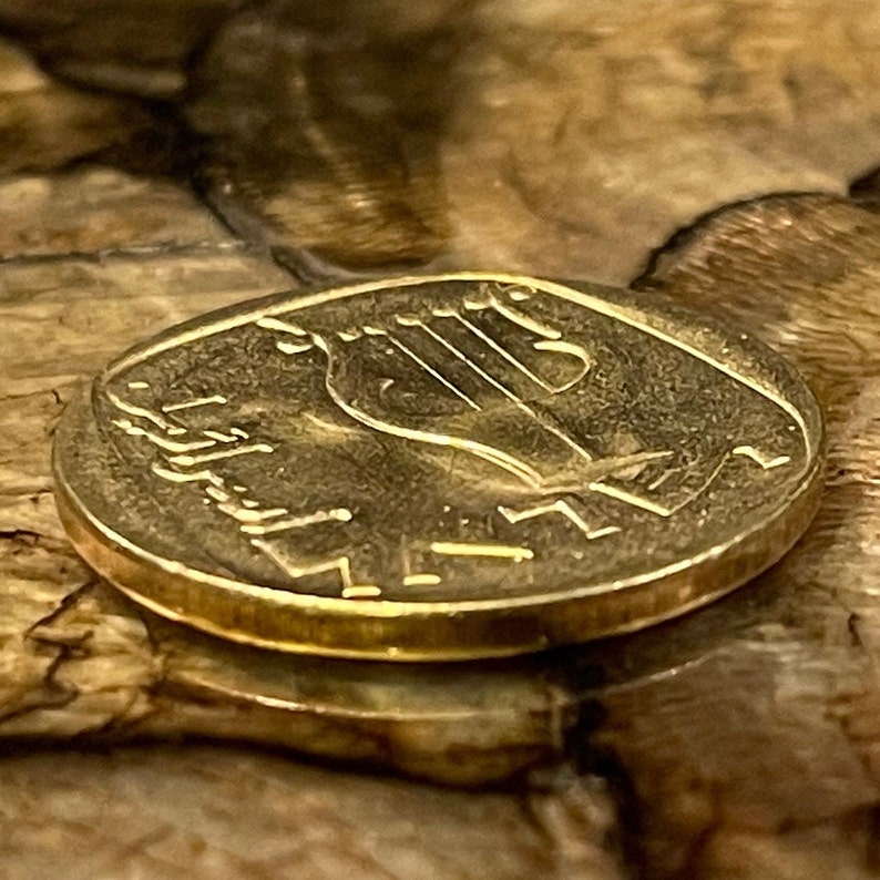 Kinnor Lyre 25 Agorot Israel Authentic Coin Money for Jewelry | Etsy